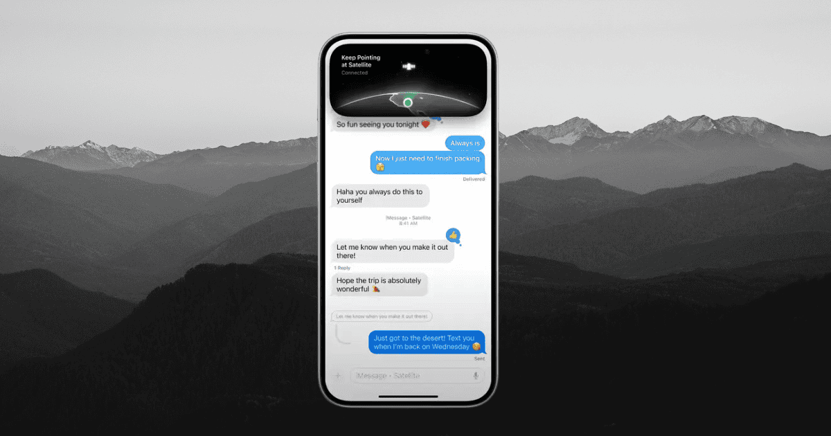 First Look: How iOS 18 Enables Messages via Satellite