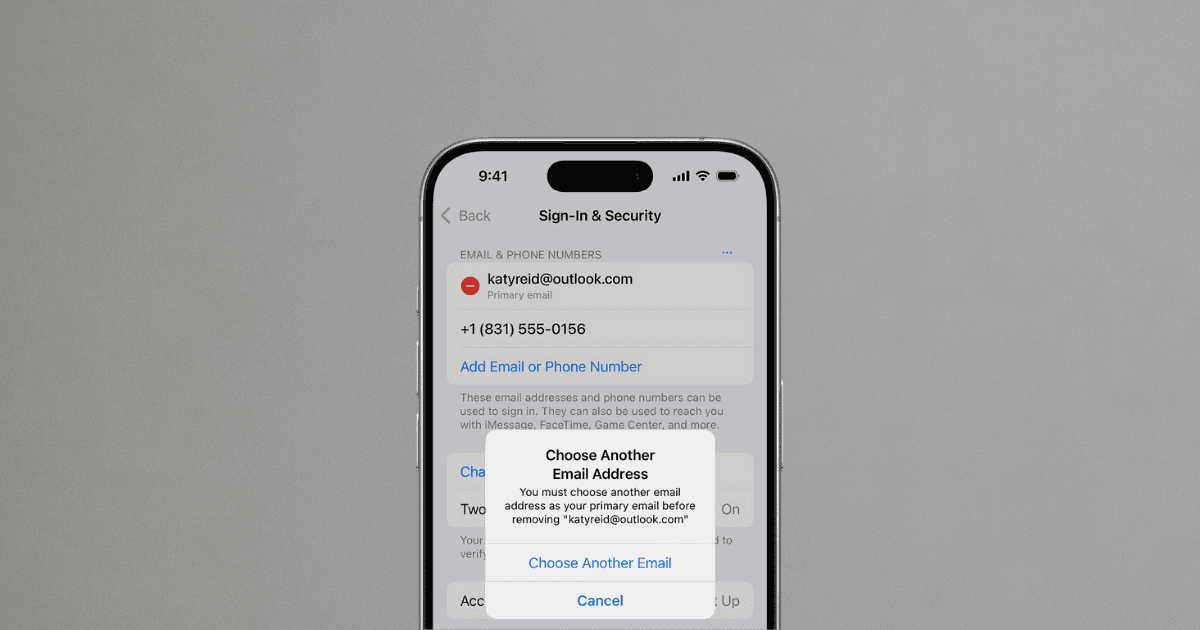 iOS 18.1 Adds 'Primary' Email and iCloud Change Option - MacReview.com